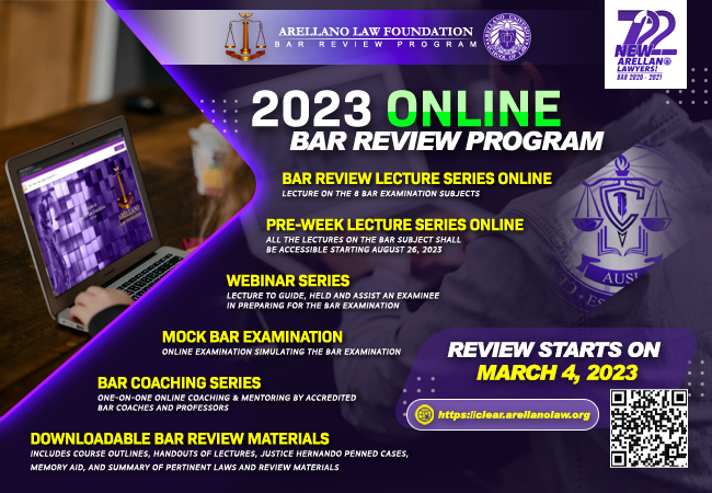 Arellano Bar Review Program